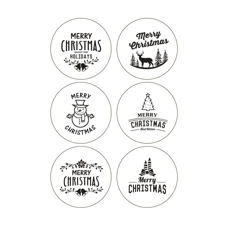 Christmas Label Circle Tags – Raw Essentials