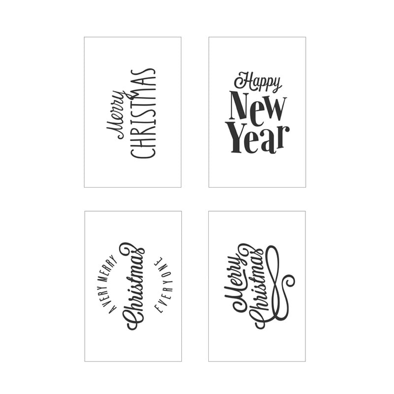 Christmas Label Rectangle Tags – Raw Essentials