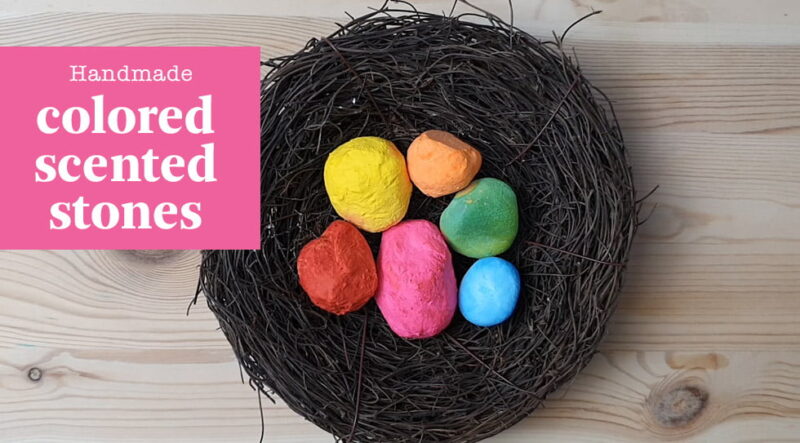 Handmade Colored Scented Stones - Raw Essentials