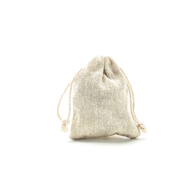 Natural Linen Pouch Bag (5-pc Set) – Raw Essentials