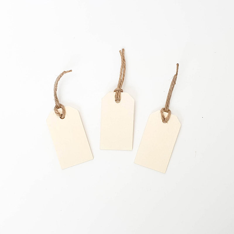 White Wooden Gift Tags (Set of 5) – Raw Essentials