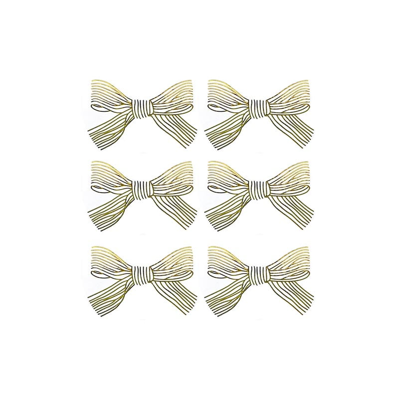 Gold Bow Stickers – Raw Essentials