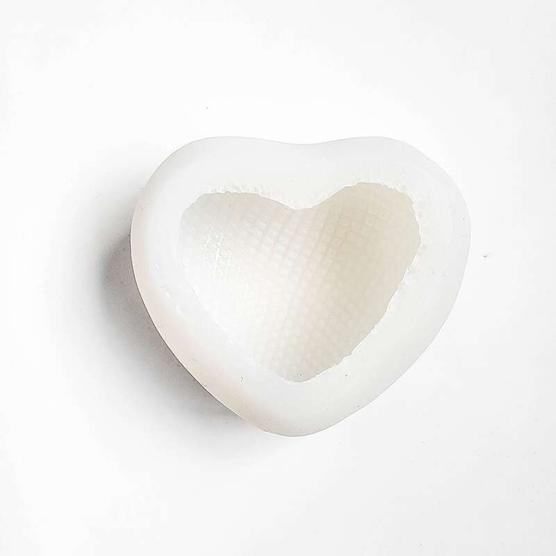 3D Single Heart Textured Silicone Mold - Raw Essentials