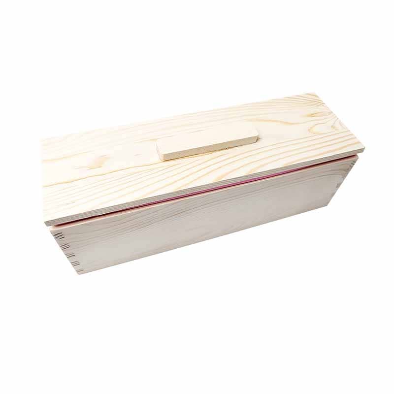 Long Rectangle Silicone Mold With Wooden Box and Lid – Raw Essentials