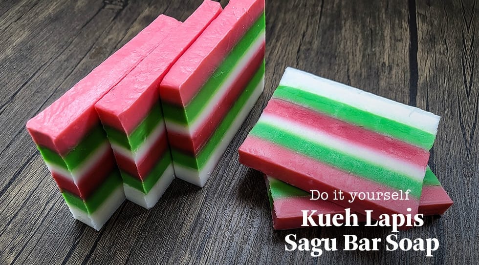 Do It Yourself Kueh Lapis Sagu Soap - Raw Essentials